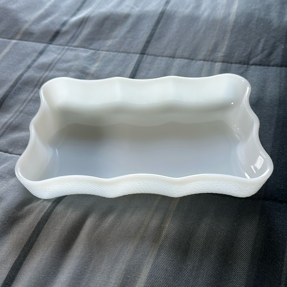 Dining | Vintage Inarco Usa W5454 Milk Glass White Rectangle Candy Nut ...